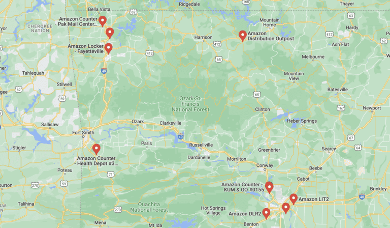 Complete List of Amazon Fulfillment Center Locations